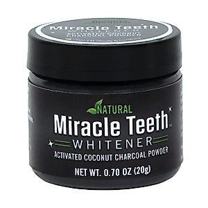 Ontel Miracle Teeth Whitener - Natural Whitening Coconut Charcoal Powder – As Seen on TV