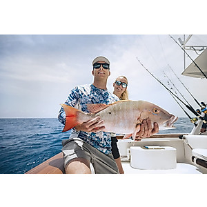 HUK Men's Icon X Camo Long Sleeve Performance Fishing Shirt, Ice Boat-Refraction, Large