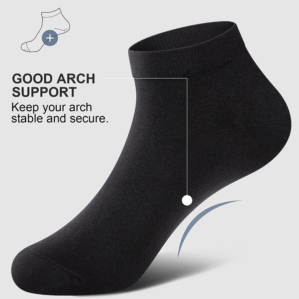 wernies No Show Men Socks, Low Cut Ankle Sock, Men Short Socks Casual Cotton Socks Size 6-10