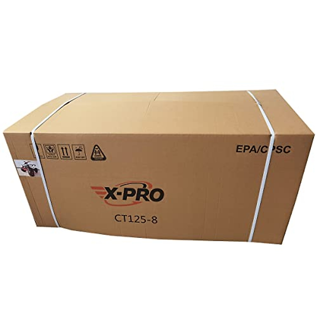 X-PRO Storm 125 125cc ATV Quad Adults ATV 4 Wheelers Youth 4 wheeler ATVs Big Boys ATVs Quads (Red)