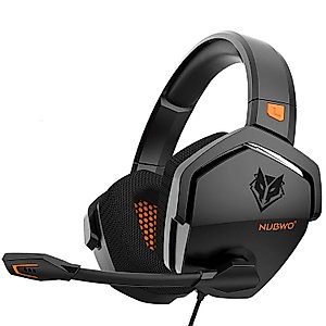 XIBERIA Gaming Headset for Xbox One/PS4/PS5/PC/Mac,Controller,Noise Cancelling Over Ear Headphones with Mic, Bass Surround Soft Memory Earmuffs (Renewed)