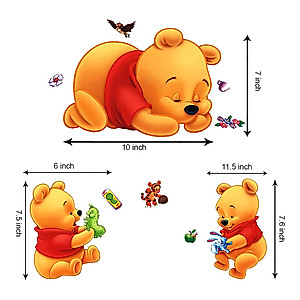 DEKOSH Winnie The Pooh Wall Decals for Baby Nursery Decor