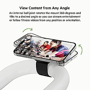 Belkin Fitness Mount - MagSafe Compatible Magnetic Mount For Gym Equipment & Handlebar Strap for Indoor Cycling, Treadmill, Peloton & More - For iPhone 14, iPhone 13, iPhone 12 (Pro / Pro Max / Mini)