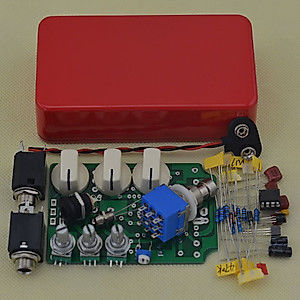 DIY Guitar Overdrive Pedal Kits Effect Pedals Electric Effects Kit OD-1 with Red 1590B Case