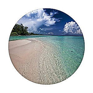 Tropical Summer Caribbean Beach View Gift Souvenir PopSockets PopGrip: Swappable Grip for Phones & Tablets