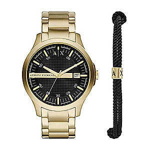 Armani Exchange Men's Three-Hand Date, Stainless Steel Watch, 46mm case Size
