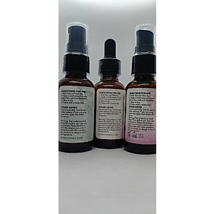 Natural Firm & Glow Skincare Set of 3 Serums – Skin Care Products With 20% Vitamin C Serum, Peptide Complex Serum, Niacinamide Vitamin B3 Serum - Peptides Serum for Face - Face Serum by Eva Naturals