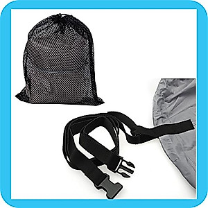 SBU Grey Heavy-Duty Boat Cover Compatible for Regal FASTRAC 1900 BR 2004-600 Denier Woven Polyester - 2 Year Warranty & Storage Bag Included