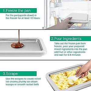 Rolled Ice Cream Maker- Instant Ice Cream Maker for kids Family- Rolled Ice Cream Machine- Yogurt Maker-Sweet Spot Frozen Fruit Machine- Great Gifts for Kids