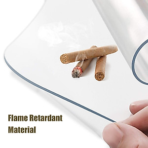 Kuyal Clear Chair Mat, Hard Floor Use, 48" x 30" Transparent Office Home Floor Protector mat Chairmats (30" X 48" Rectangle)