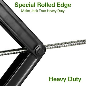 Weize Camper RV Trailer Stabilizer Leveling Scissor Jacks with Handle -24"- 5000lbs - Set of 2