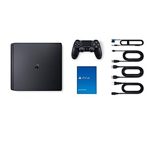 Playstation 4 Slim 2TB SSHD Console with Dualshock 4 Wireless Controller Bundle Enhanced with Fast Solid State Hybrid Drive (Renewed)