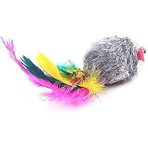 Aftermarket Furry Pet Cat Toys Mice, Cat Toy Mouse, Pet Toys for Cats, Cat Catcher for Feather Tails, 10 Counting