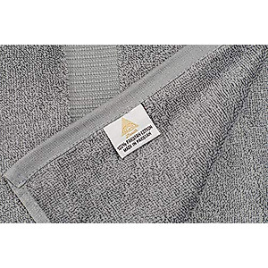 Zenith Luxury Bath Sheets Towels for Adults - Extra Large Bath Towels Set 40X70 Inch, 600 GSM, Oversized Bath Towels Cotton, Bath Sheets, XL Towel 100% Cotton. (2 Pieces,Charcoal)