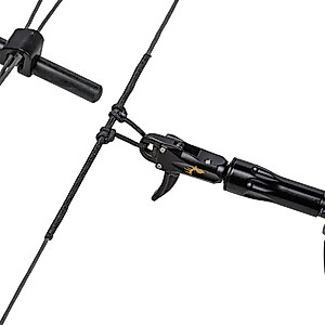 Trophy Ridge Shootout Compact Dual-Caliper Archery Bowhunting Release - 360° Swivel Arm, Adjustable Length, Trigger Travel Tuning, Premium Leather Buckle Strap, Black