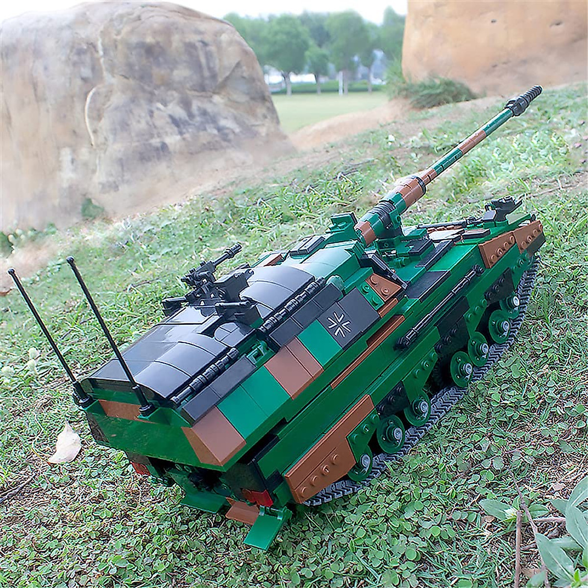 MEOA Germany Military Building Sets 1345pcs Panzerhaubitze 2000 Self-Propelled Cannon Building Blocks Bricks Stem Toys for Boys