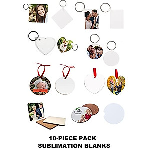 Sawgrass SG500 Sublimation Printer - Bundle with EASYSUBLI Inks, 220 Sheets Sublimax Paper, 3 Tapes, 10 Pieces Sublimation Blanks, Creative Studio Software (SG500 Easy Subli for Siser Users)