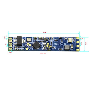 XICOOLEE Microwave Radar Sensor Module LD2410, 24GHz ISM Band, Human Presence Motion Sensing Module, Non-Contact Monitoring Detector, Horizontal Connect, with Bluetooth, Support GPIO and UART Output