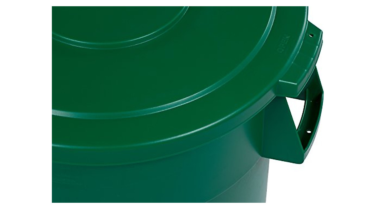 Bronco Green Round Lid for 44-Gallon Trash Containers | Carlisle ...