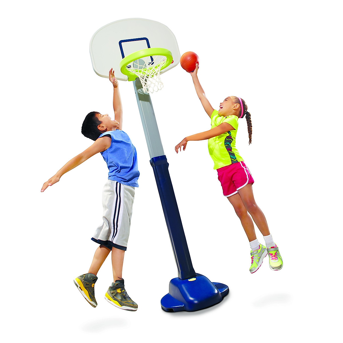 Little Tikes Adjust and Jam Pro Basketball Set, Blue