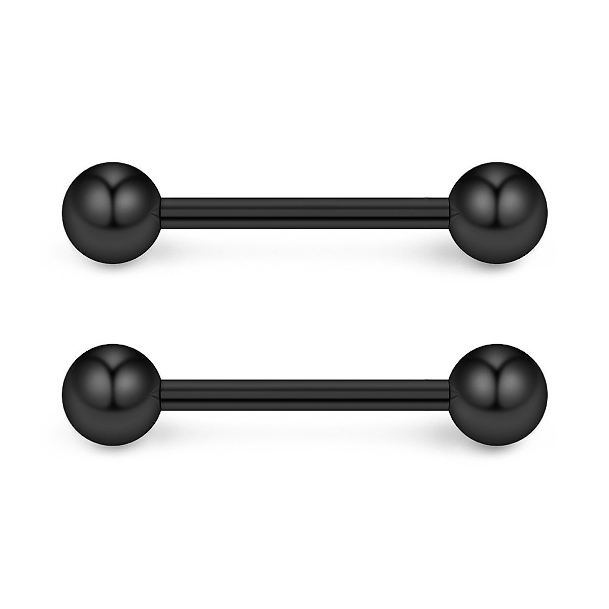 Ruifan Mix Color 316L Stainless Steel Nipple Shield Barbell Ring Bar Body Piercing 16G 16mm 12PCS