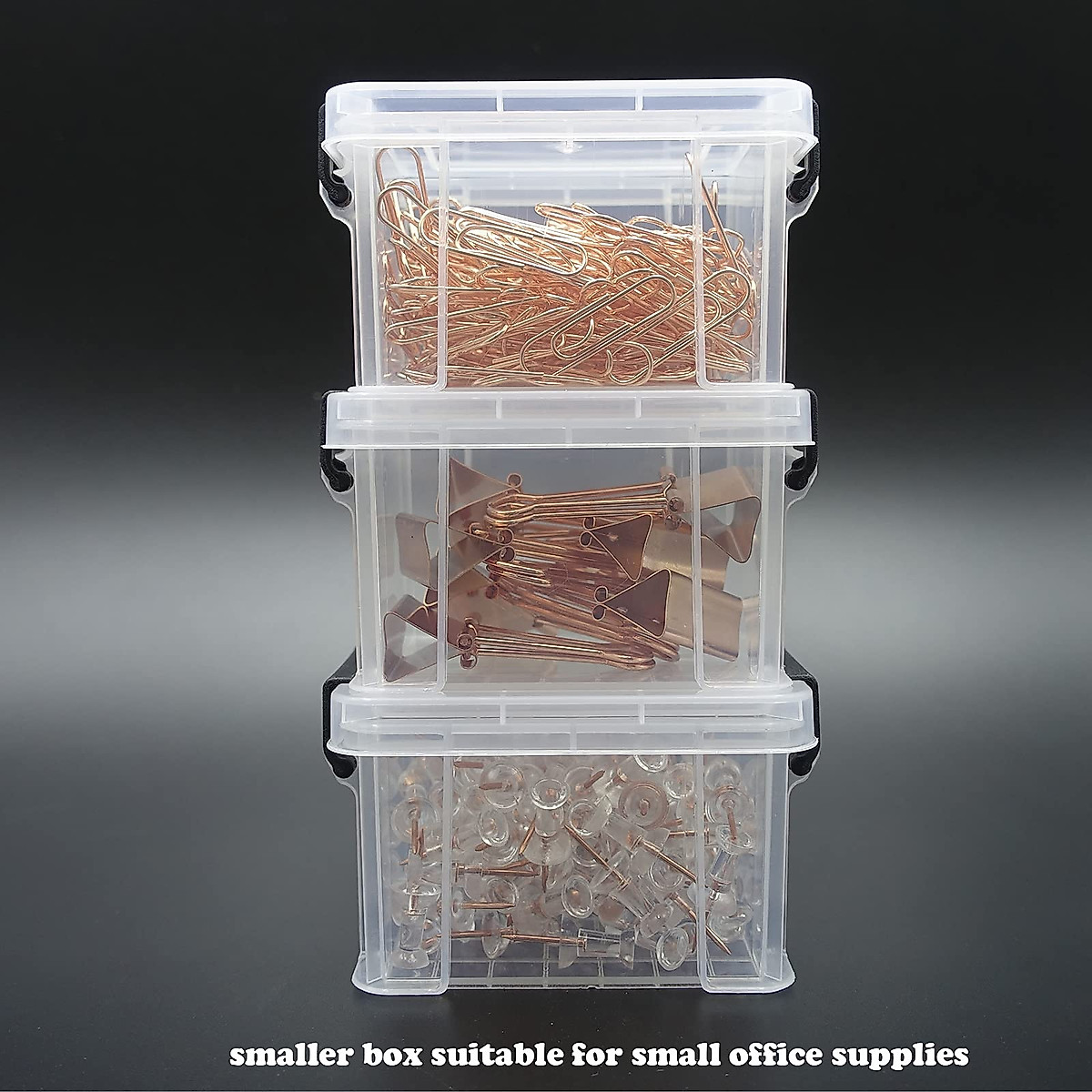 Mini Storage Bins with Lids, Bead Organizer Boxes, Plastic Craft Storage Containers - 9 Boxes