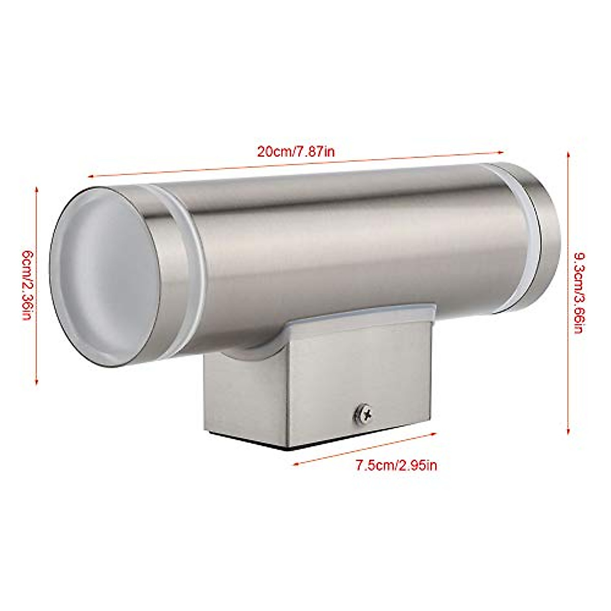 LED Wall Light，1Pc Up and Down Wall Light Indoor Outdoor Home Garden Lawn Decor Lamp LED Bulbs Included