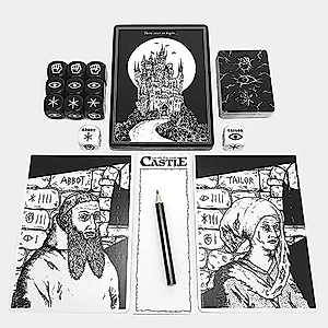 Escape the Dark Castle Board Game | Horror Game | Strategy Game | Cooperative Adventure Game for Adults and Teens | Ages 14+ | 1-4 Players | Average Playtime 45 Minutes | Made by Themeborne