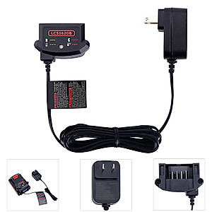 LCS1620B Compatible with Black and Decker 20V Lithium Battery Charger, Compatible with Black & Decker 12V 20V Battery LBXR20 LBXR20-OPE LBX4020 LB2X4020