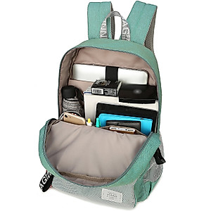 mygreen Classic Backpack Haversack Travel School Bag Student Simple Daypack Bookbag (Light Green)