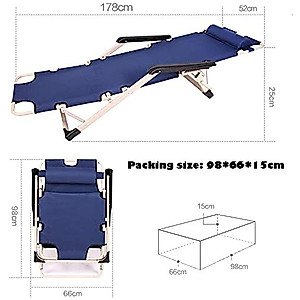 XZGDEN Lightweight Sun Lounger Sofa Bed Folding Seat Furniture Patio Garden Outdoor (Color : A5)
