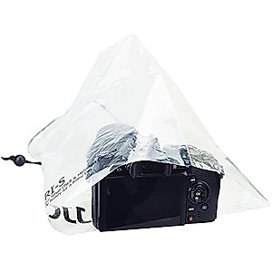 2 Pack Camera Lens Rain Cover Raincoat Clear Sleeve Protector for Sony A7R A7S A7C A6600 A6500 A6400 A6300 A6100 A6000 Nikon Z7II Z6II Z7 Z6 Z5 Z50 D780 D7500 D5600 D3500 Coolpix P950 P1000 B600 B500