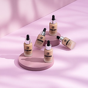 W7 Genius Feather Light Foundation, Natural Beige, 1.05 Ounce