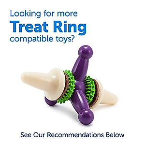 PetSafe Natural Rawhide Treat Ring Refills for Busy Buddy Dog Toys, Size B fits Small/Medium and Medium Toys, 16 Rings