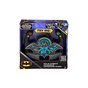 eKids Batman Batmobile Toy Steering Wheel for Kids, Toddler Toy with Sound Effects for Fans of Batman Toys for Boys