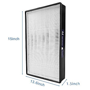 A2 Filter Replacement for 3M Filtrete Room A2 Models FAP-C02-A2 FAP-C03-A2 FAP-T03-A2, 2 post-filters + 4 Carbon pre-filters, Part No.1150101