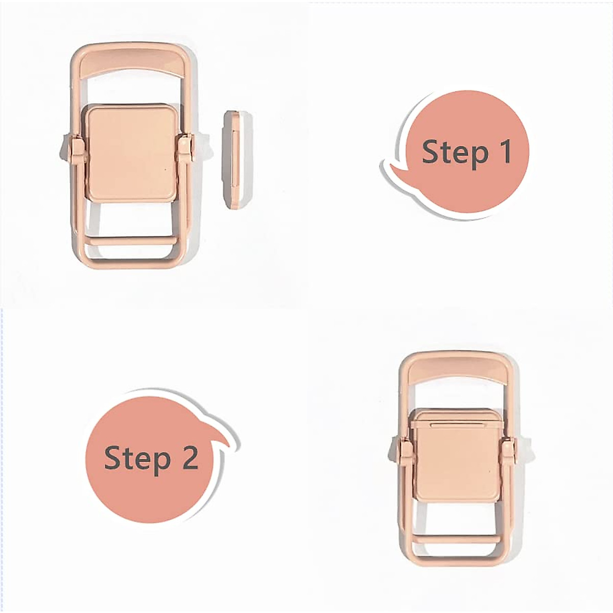 Mini Candy Color Creative Foldable Cute Chair Smartphone Holder Desktop Portable Cell Phone Stand Compatible with All Mobile Phones/Phone/Pad/Tablet/E-Readers/Huawei, Samsung, Xiaomi (Purple)