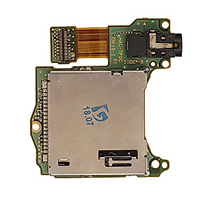 DAUERHAFT Game Cartridge Socket Board, Professional Game Host Cartridge Card Slot Prevent with 3.5mm Headphone Jack for Repairing
