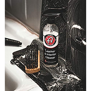 Adam’s Leather Care Kit - Leather Cleaner & Leather Conditioner Car Cleaning Supplies | UV Protection for Interior Accessories Steering Wheel Seat Dash Vinyl Shoe Polish Jacket | Safe Auto Chemical