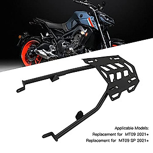 Motorcycle Luggage Rack Tail Hollow Out Hole Rear Luggage Rack Replacement for MT09 2021 Motorcycle Trunk Rack Motorcycle Storage Rack Motorcycle Rear Luggage Rack
