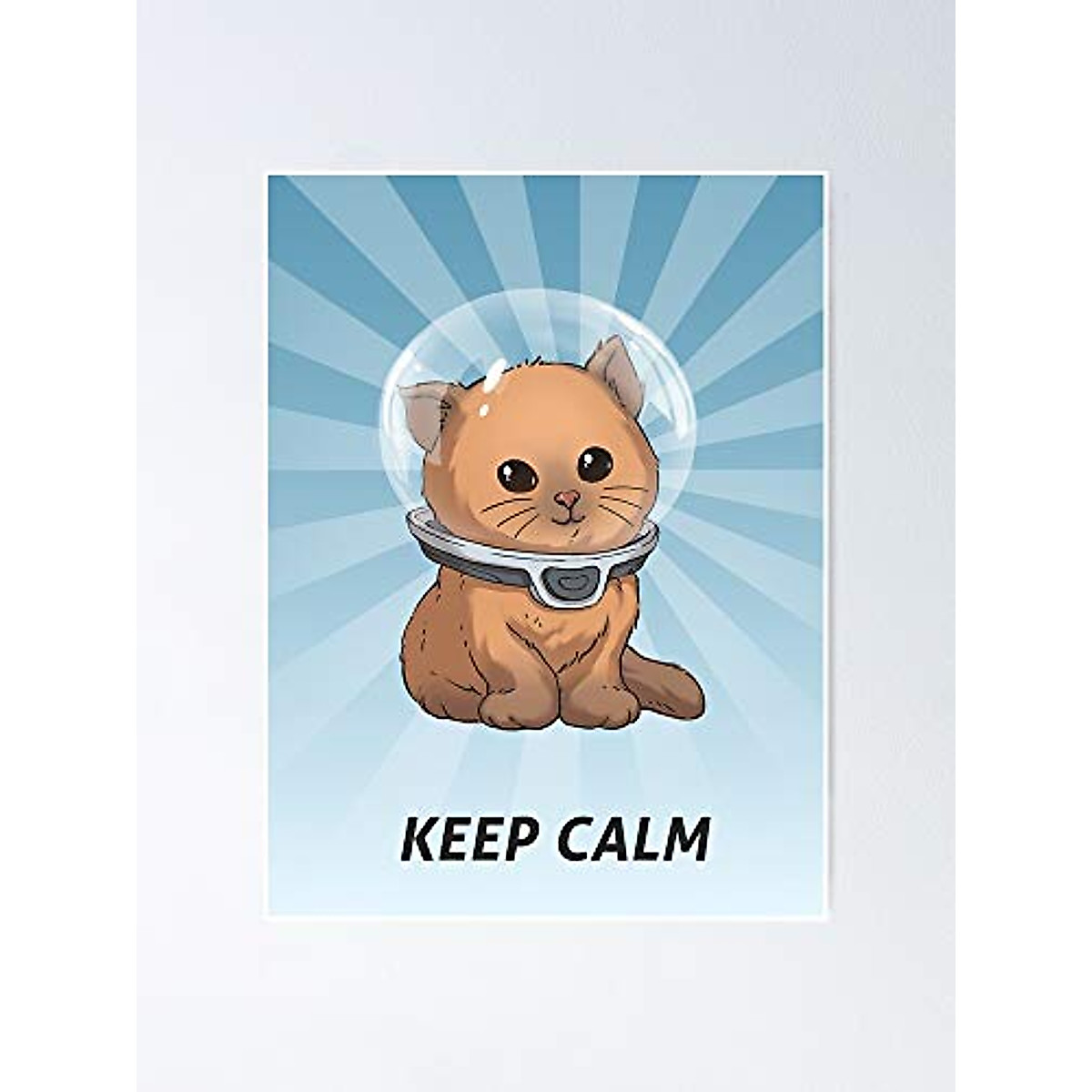 halobros Keep Calm Kitty Poster 17" X 25.5"(432 648 Mm) Best Gift for Father's Day