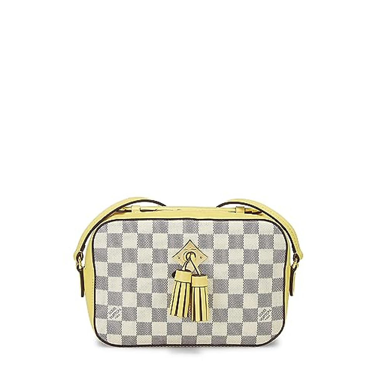 Louis Vuitton, Pre-Loved Yellow Damier Azur Saintonge, Yellow