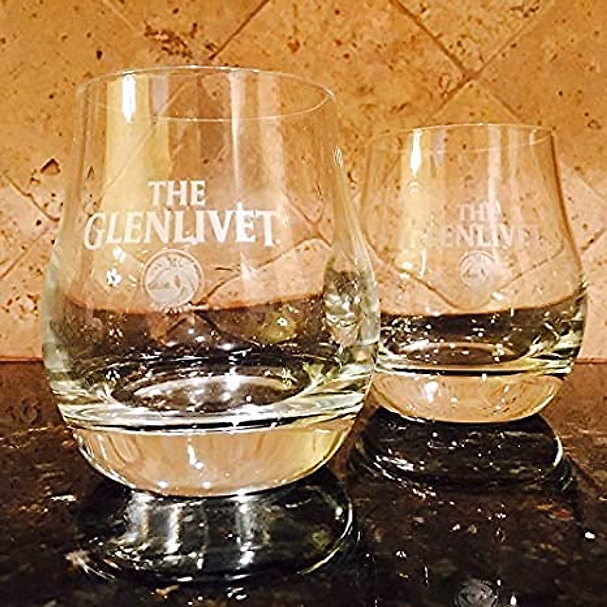 The Glenlivet Scotch Whiskey Glass Set of 2 Glasses