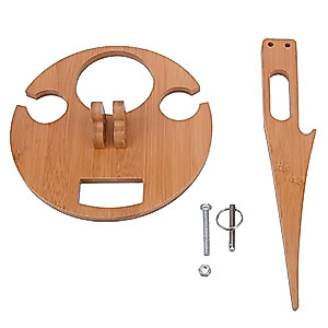 Folding Picnic Table, Camping Picnic Wine Glass Holder Outdoor Garden Round Wooden Wine Table, Small Wine Rack Portable Wine Holder Phone Stand, Wine Rack Support Beach Snack Table