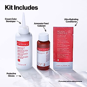 Revlon Colorsilk Beautiful Color Permanent Hair Color, Long-Lasting High-Definition Color, Shine & Silky Softness with 100% Gray Coverage, Ammonia Free, 081 Light Blonde, 1 Pack