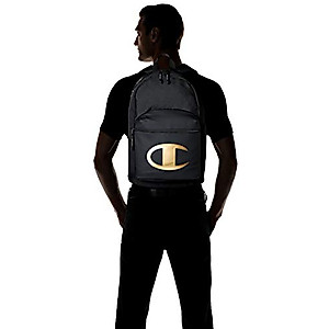 Champion Men's SuperCize Backpack, Black/Gold, One Size