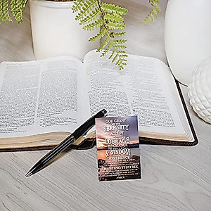 Serenity Prayer Peaceful Pink Sunset 2 x 3 Paper Itty Bitty Bookmark Pack of 24