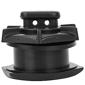 Single Matte Black PVC Drain Valve Long Service Life Easy to Use Plastic Drain Valve for Inflatable Boats Fishing Boat Kayak Accessory
