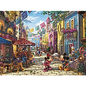 Ceaco - Thomas Kinkade - Disney Dreams Collection - Mickey and Minnie in Mexico - 750 Piece Jigsaw Puzzle