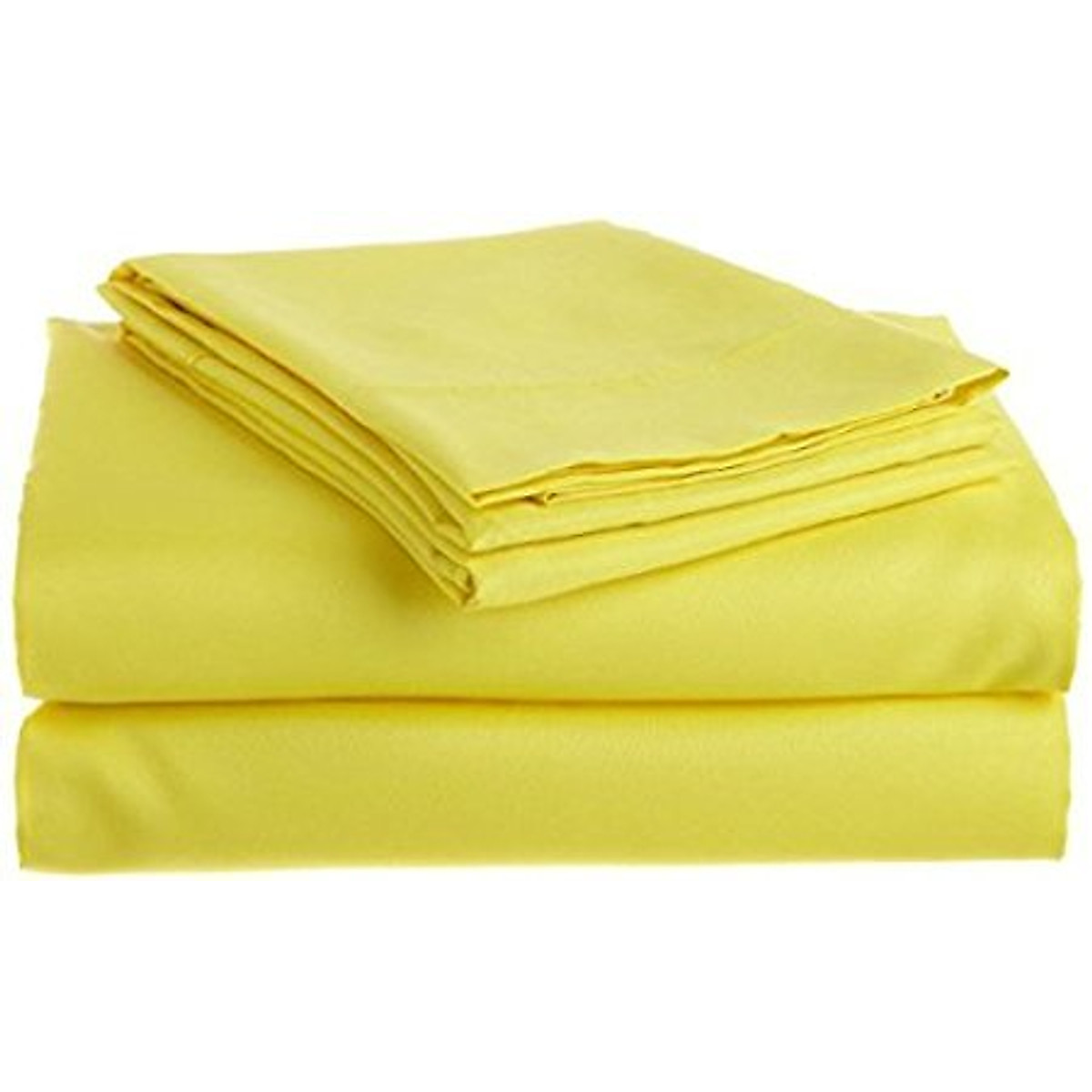 Luxora Bedding Heavy Wight 100% Egyptian Cotton, 1000 Thread Count Sheet Set Full Size Yellow Bed Sheets,8 Inches Deep Pocket